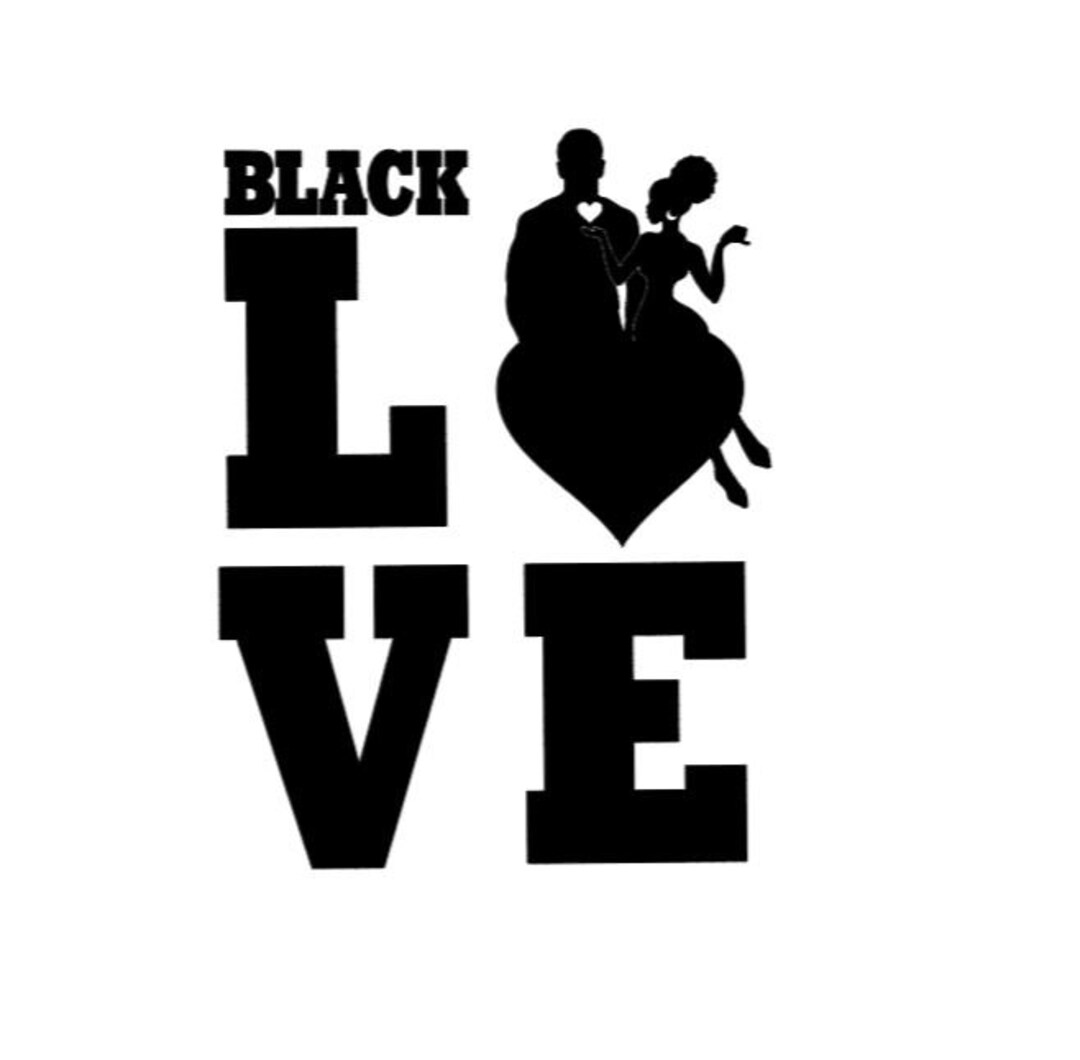 Black Love Decal Vinyl Car Window Laptop Glass Tumbler Mug - Etsy