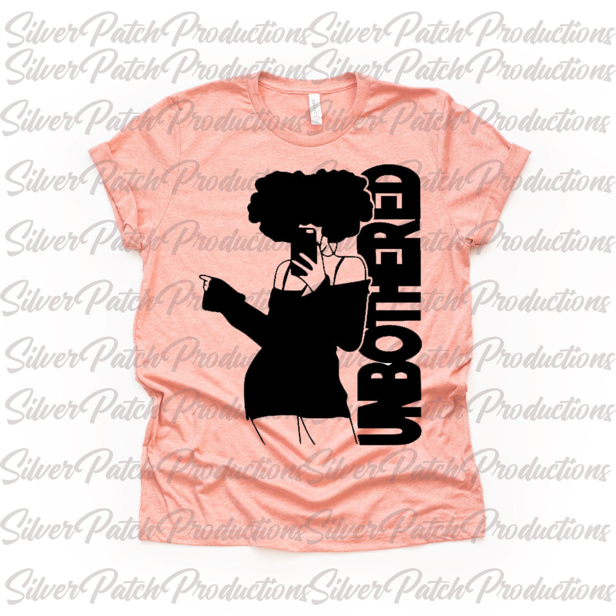 Unbothered Afro Woman HTV Iron on Transfer - Etsy