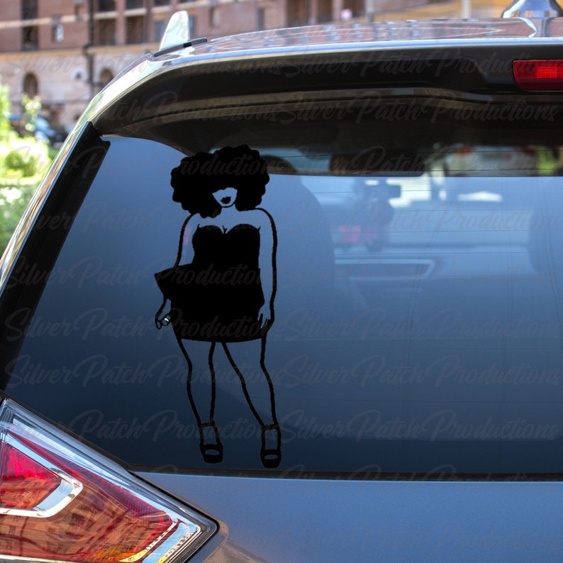 Sassy Afro Thick Woman Permanent Vinyl Decal Car Window Laptop - Etsy
