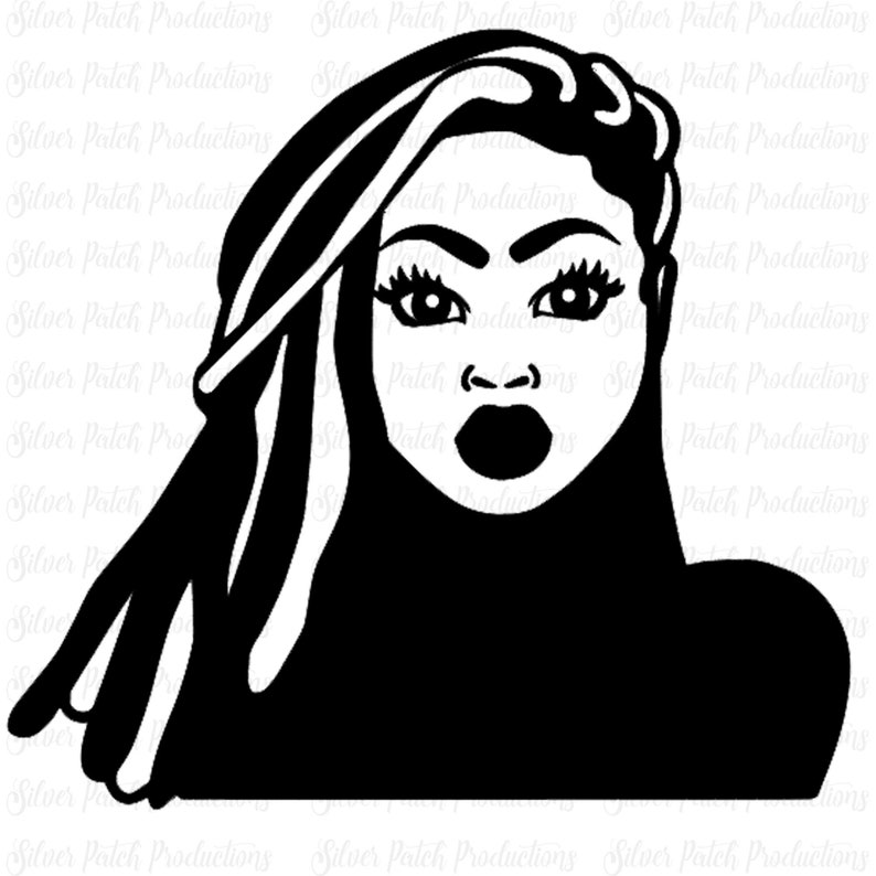 Dread Lock Black Woman African American Permanent Vinyl Decal - Etsy