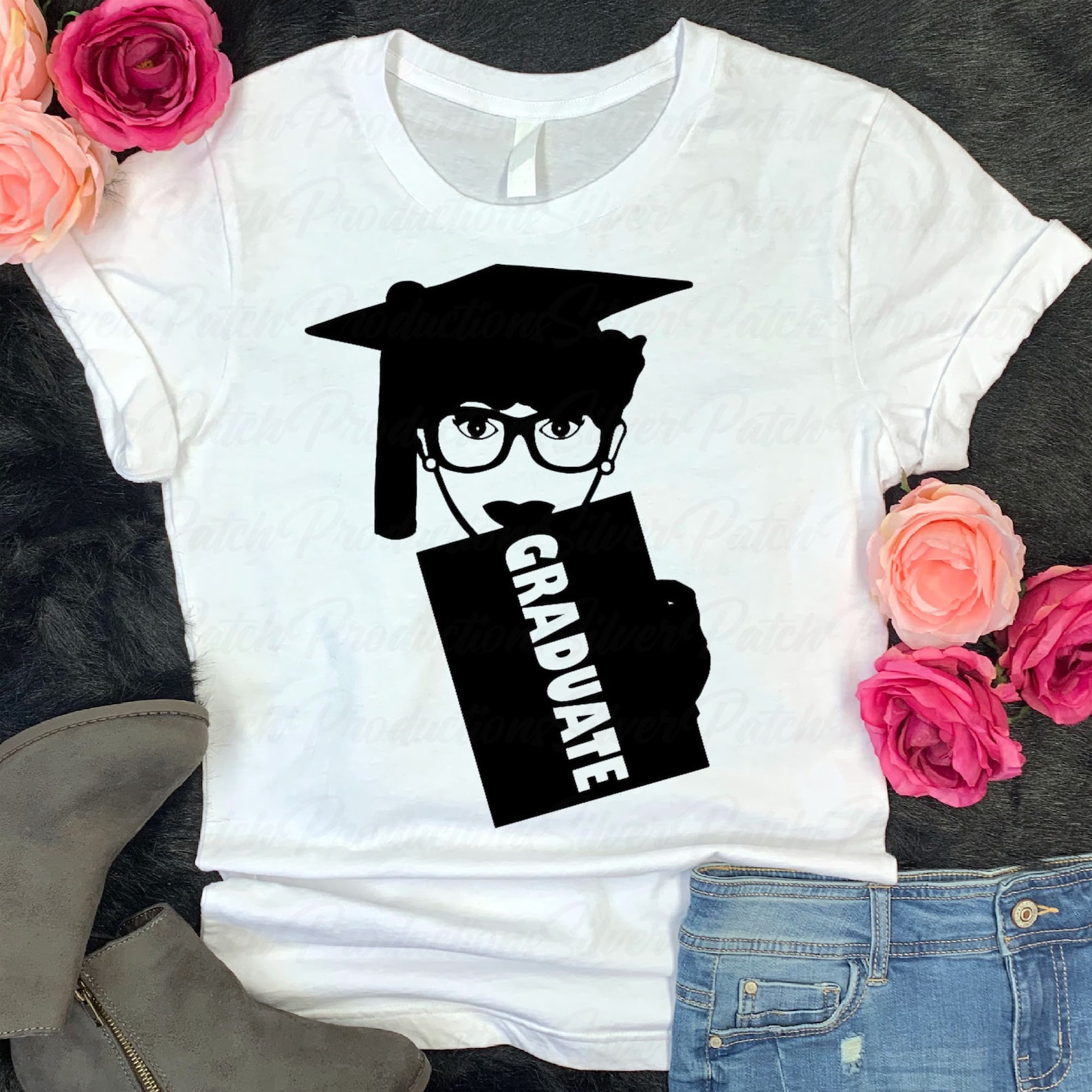 Cap Gown Graduate HTV Iron on Transfer | Etsy