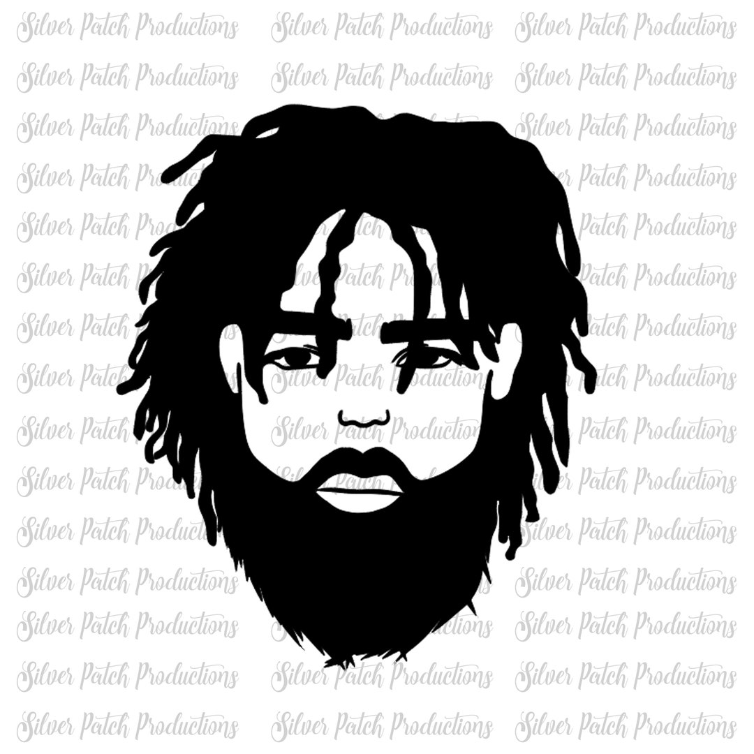 African American Black Man Locks Decal Permanent Vinyl Decal Car Window ...