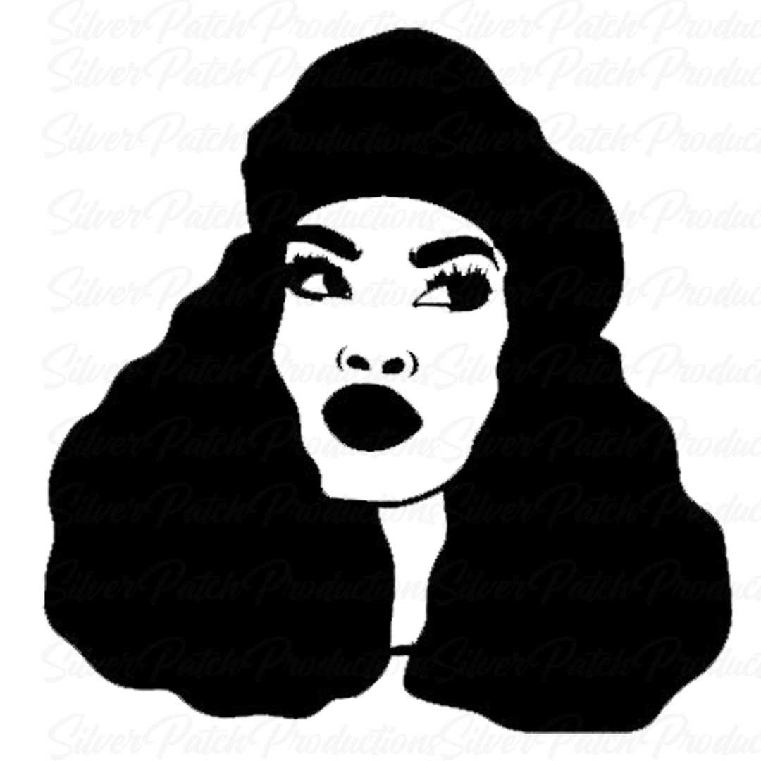 Side Eye Black Woman Permanent Vinyl Decal Car Window Laptop Glass ...