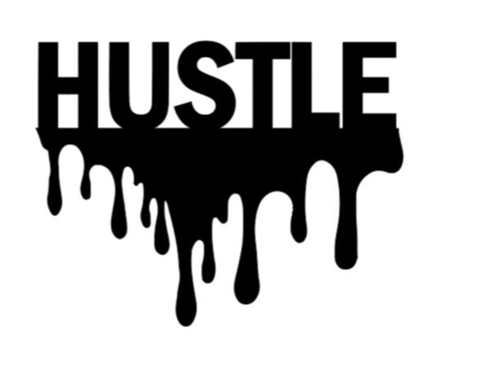 Dripping Hustle Permanent Vinyl Decal Car Window Laptop Glass - Etsy