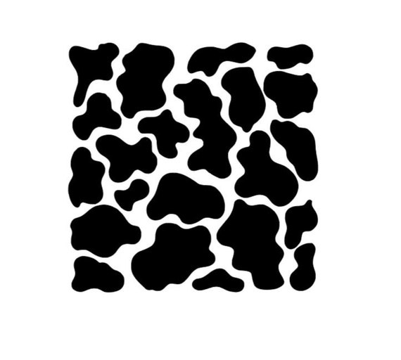 Cow Print Permanent Vinyl Decal Car Window Laptop Glass | Etsy