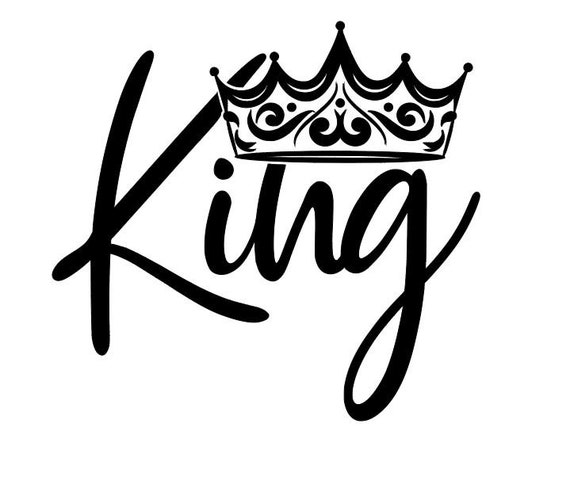 Crown King Permanent Vinyl Decal Car Window Laptop Glass - Etsy