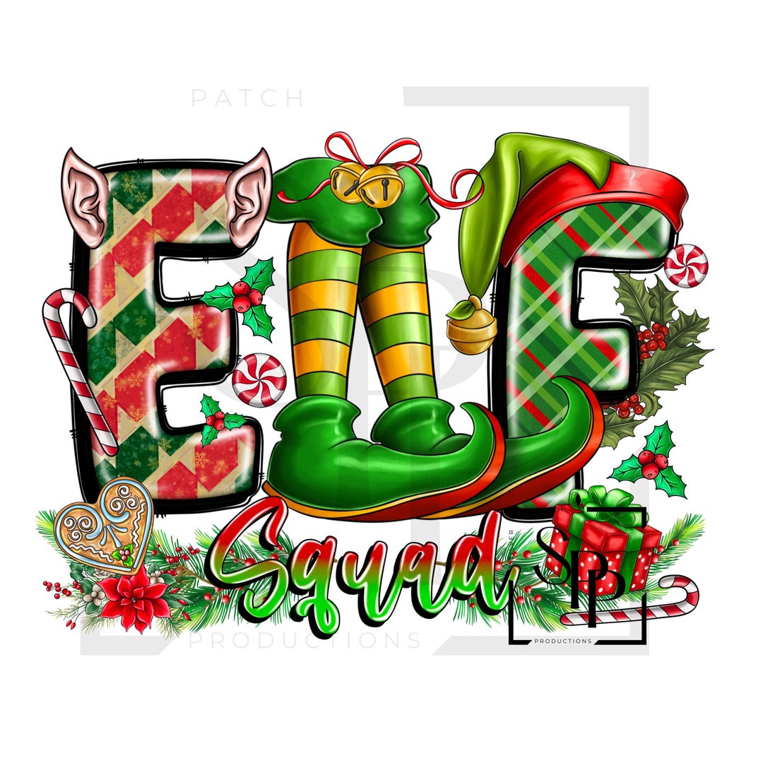 UV DTF Christmas Elf Squad Print Ready to Apply Permanent Adhesive ...