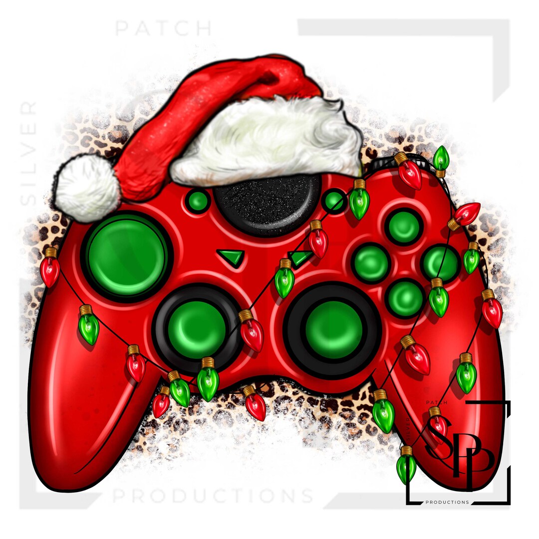 UV DTF Decal Santa Game Controller Holidays Christmas Ready to Apply ...