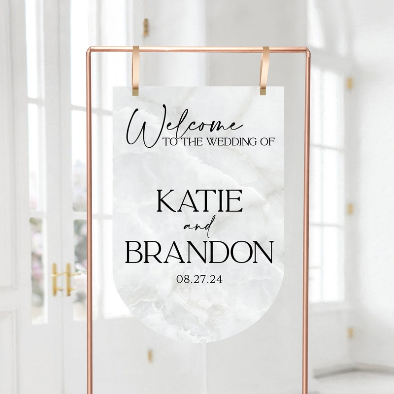 Marble Wedding Sign - Etsy