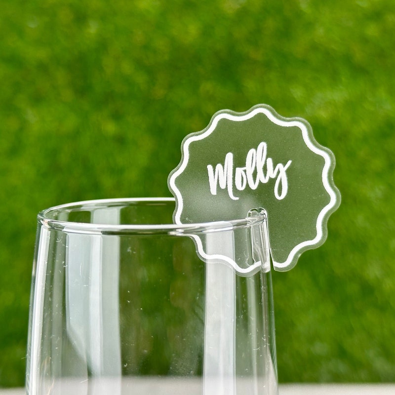 Champagne Glass Tag - Etsy