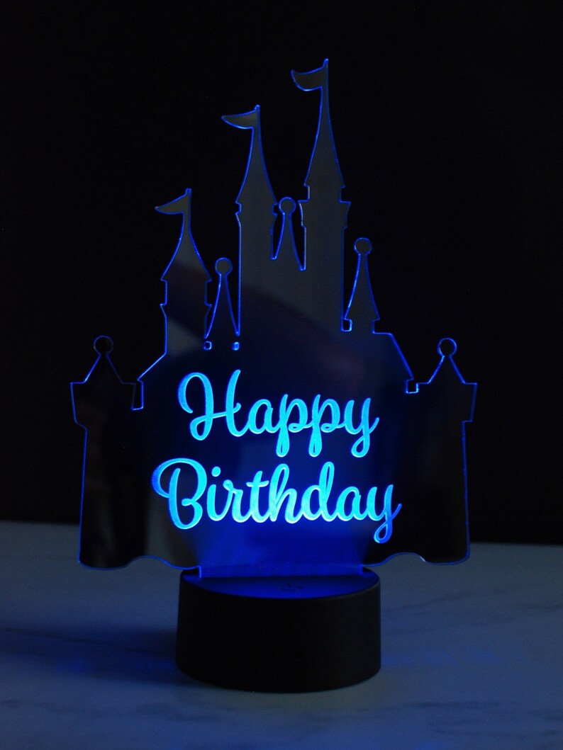 Lighted Cinderella Castle Sign Centerpiece Table Numbers | Etsy