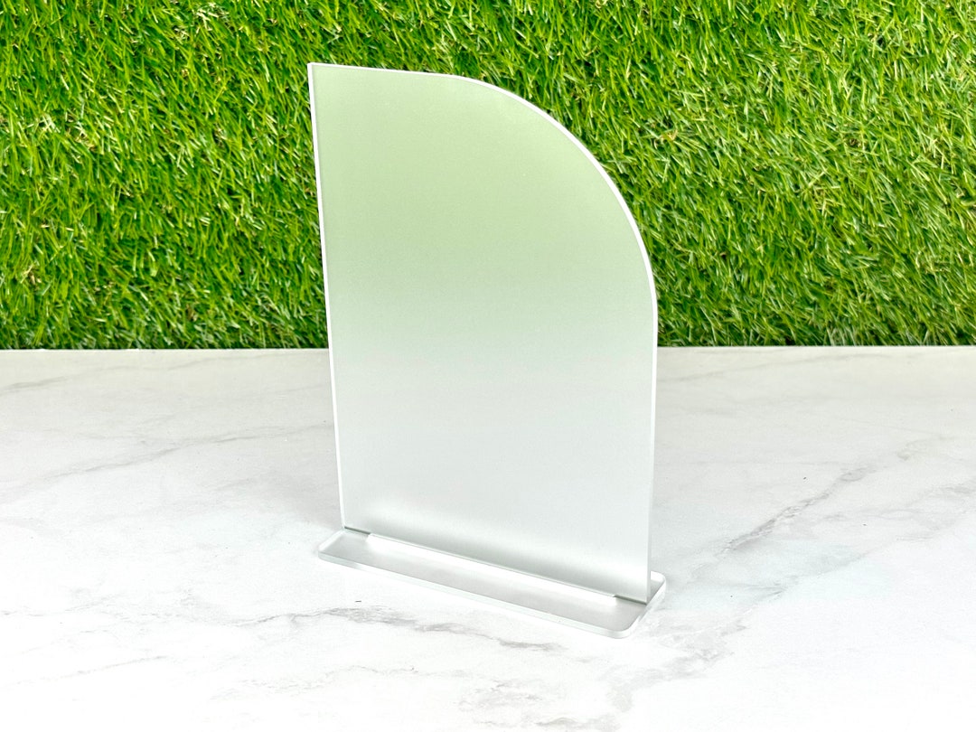 Blank Bar Menu Sign, Standing Wedding Menu Sign, Rounded Corner Top ...