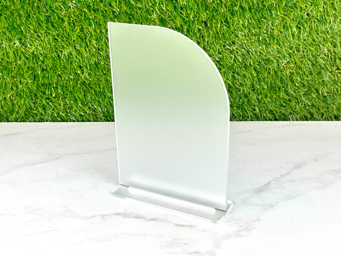 Blank Bar Menu Sign Standing Wedding Menu Sign Rounded - Etsy