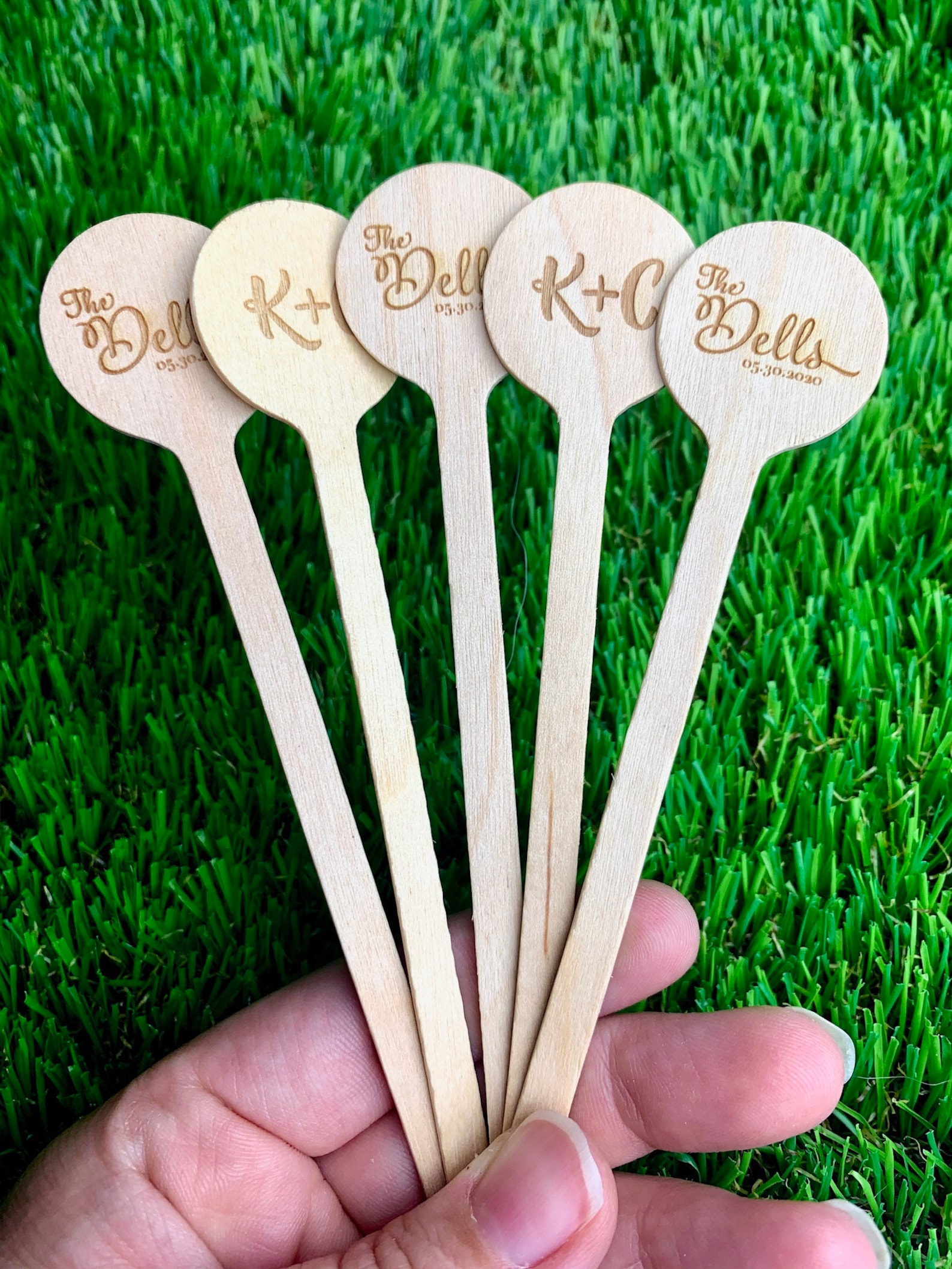 50 Custom Wood Engraved Stir Sticks Cocktail Sticks Wedding | Etsy