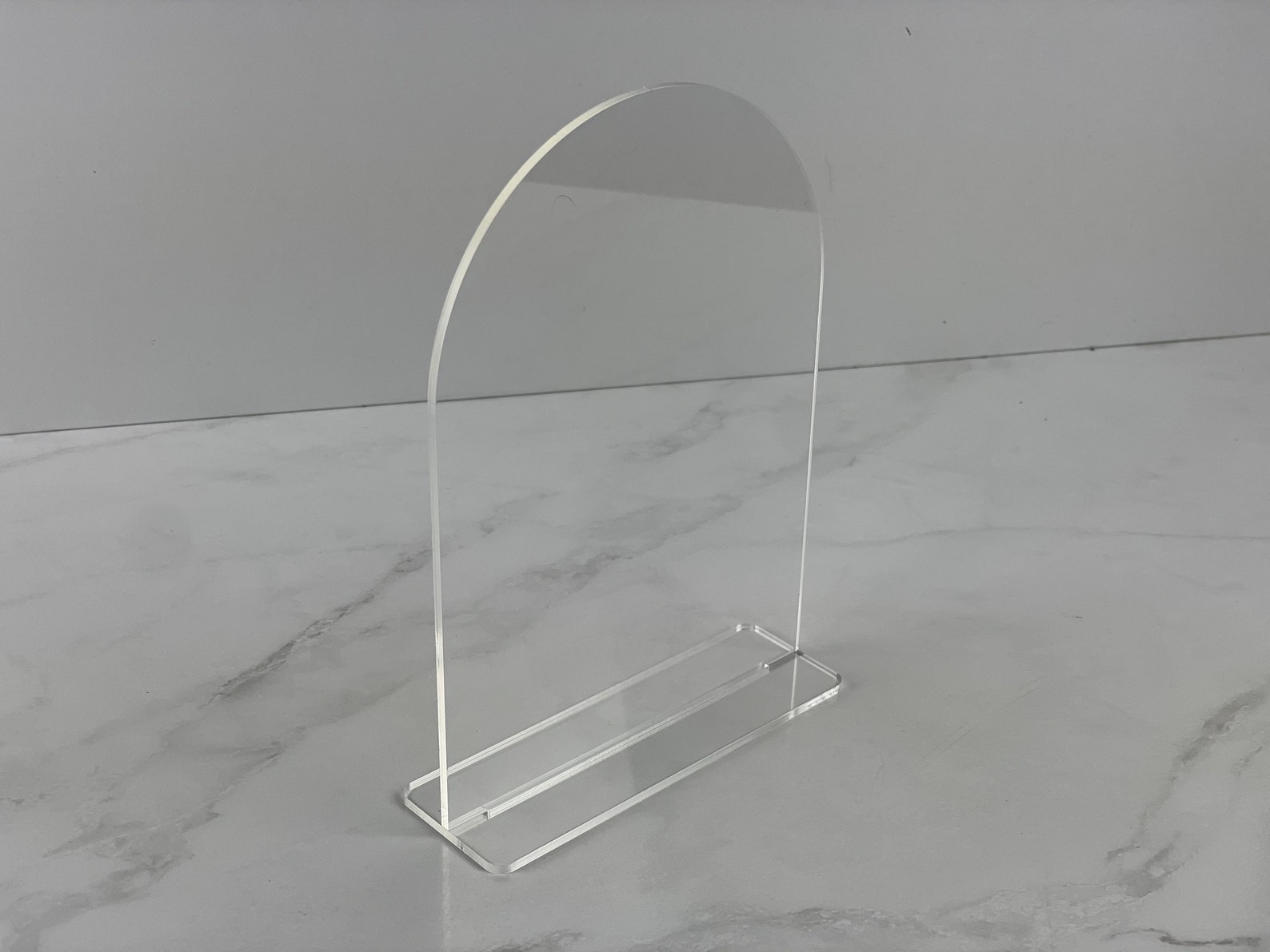 Blank Bar Menu Sign Standing Wedding Menu Sign Arched Round - Etsy