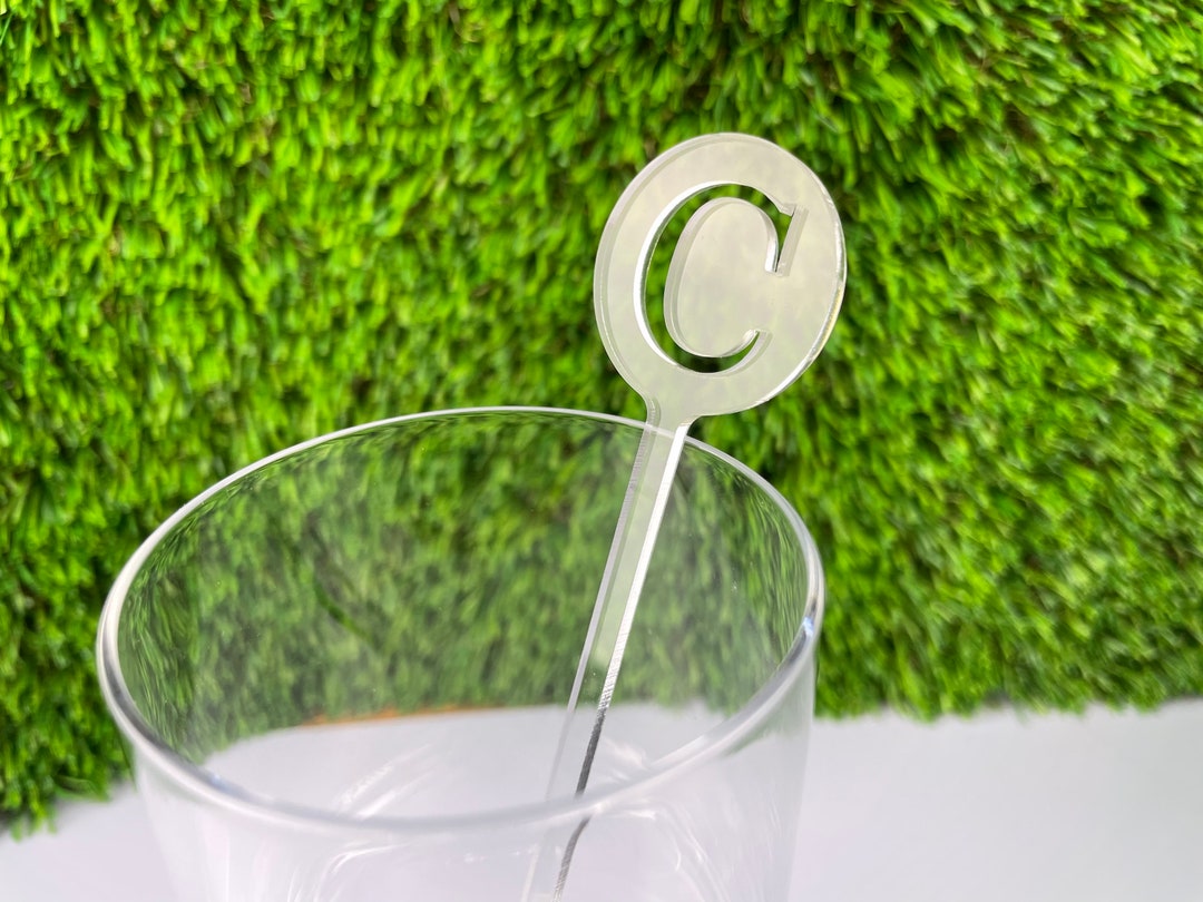 15 Custom Engraved Stir Sticks, Laser Cut Cocktail Sticks, Wedding ...