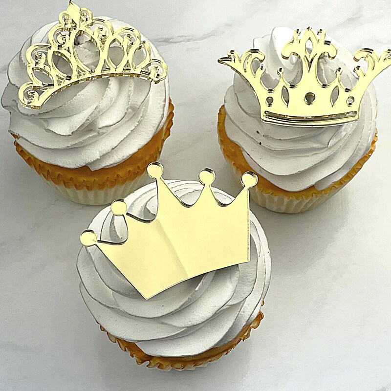 Crown Cupcake Topper - Etsy