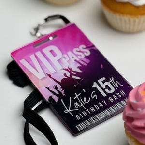 Custom Acrylic VIP Card, Backstage All Access Pass, T-swift Themed ...