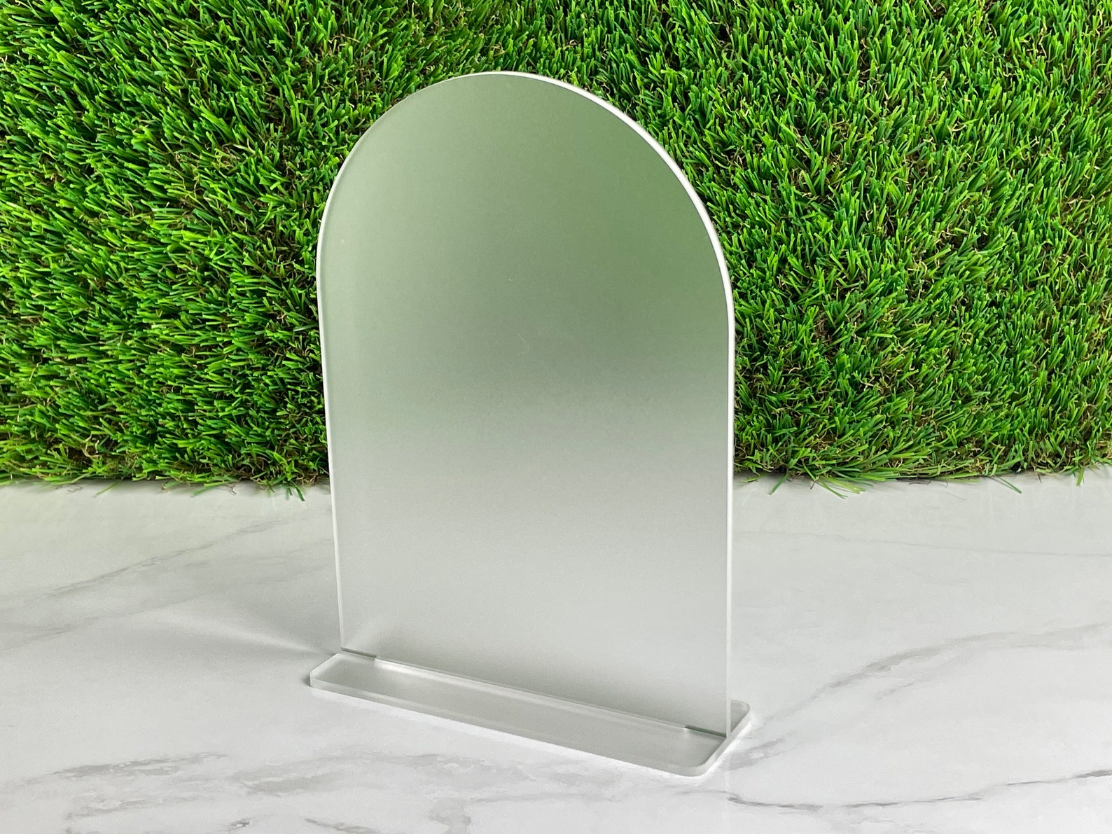 Blank Bar Menu Sign Standing Wedding Menu Sign Arched Round | Etsy