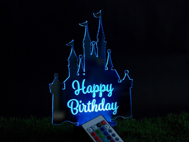 Lighted Cinderella Castle Sign Centerpiece Table Numbers | Etsy