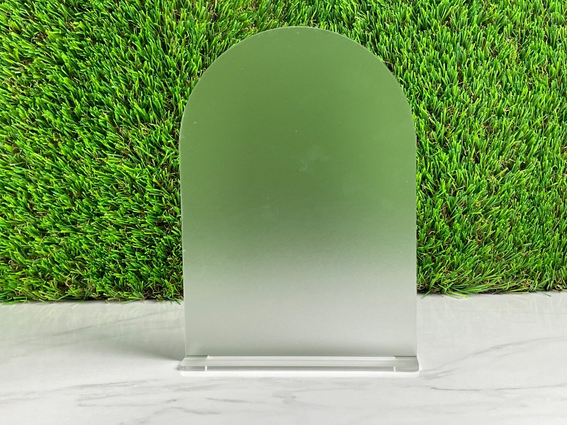 Blank Bar Menu Sign Standing Wedding Menu Sign Arched Round | Etsy