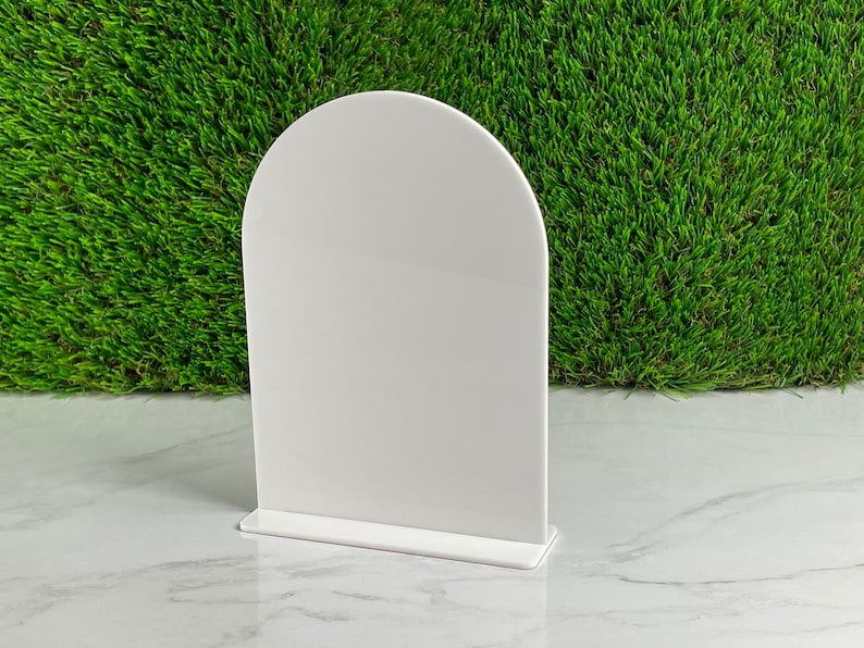 Blank Bar Menu Sign, Standing Wedding Menu Sign, Arched Round Top Table ...