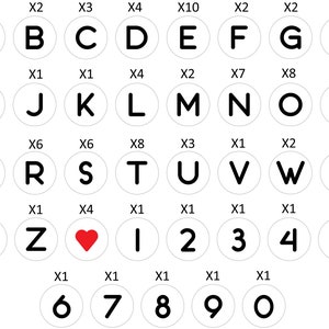 127 Jumbo Friendship Bracelet Garland Letters & Numbers ONLY, Mimics ...