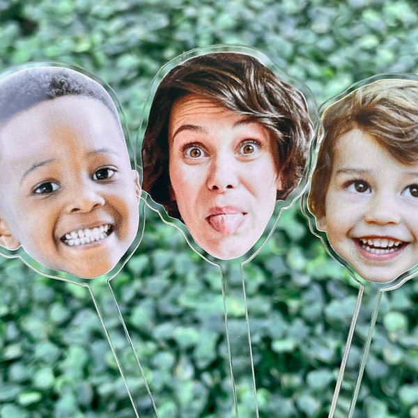 Face on a Stick - Etsy