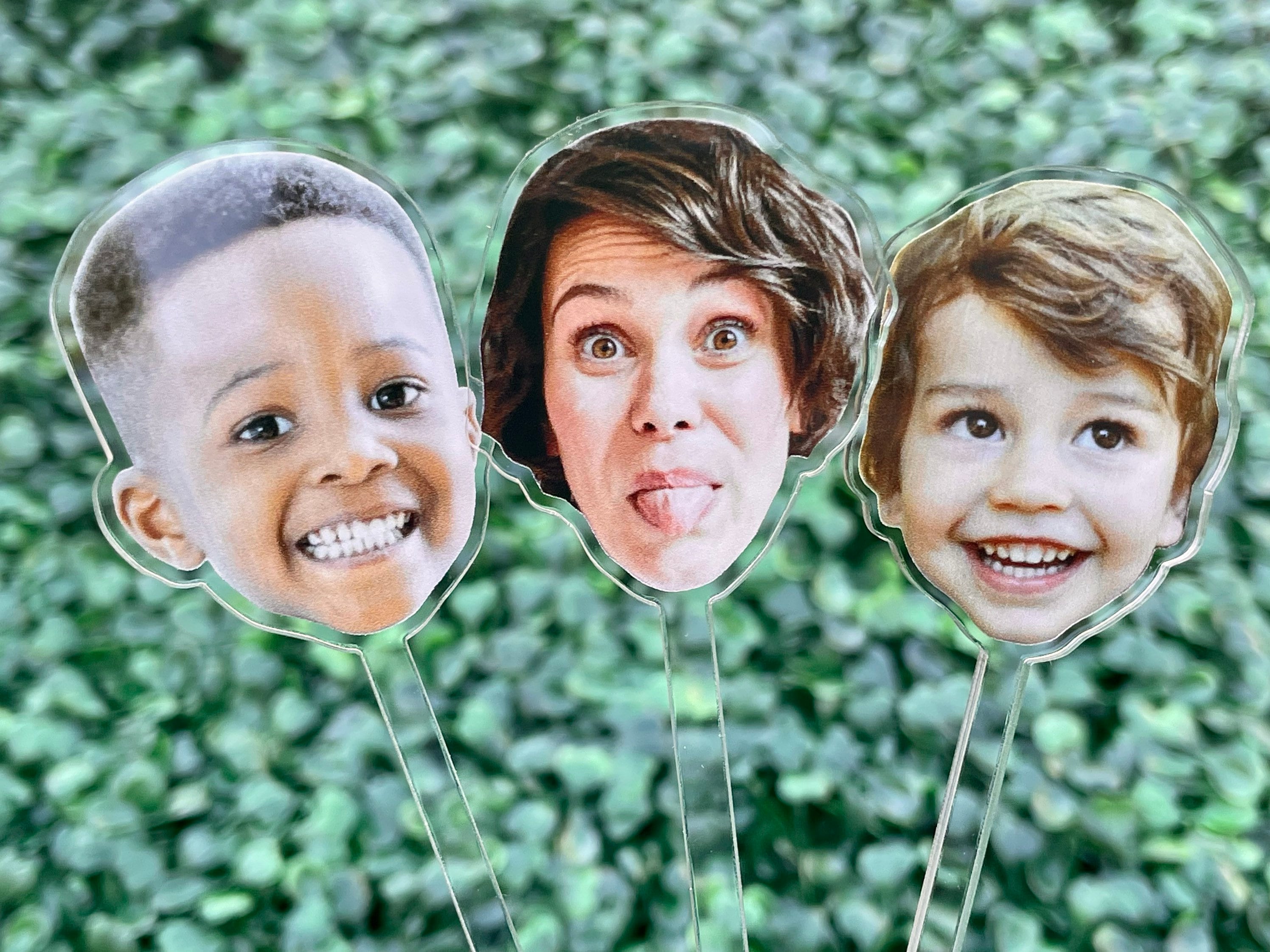 Printed Face Stir Stick Acrylic Cocktail Sticks Wedding - Etsy