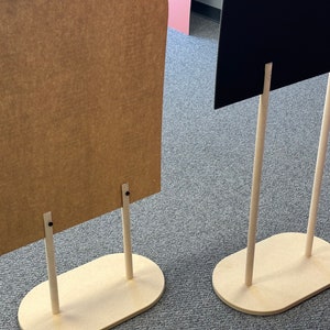 Foam Board Sign Stand Base, Raw Wood Ready for You to Paint Any Color ...