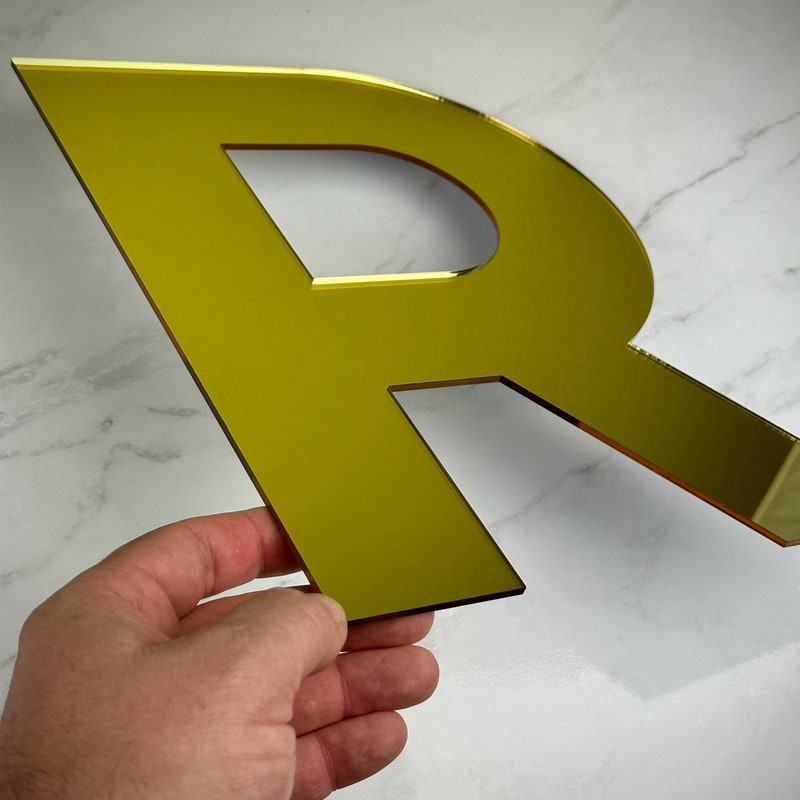 Gold Acrylic Letters - Etsy
