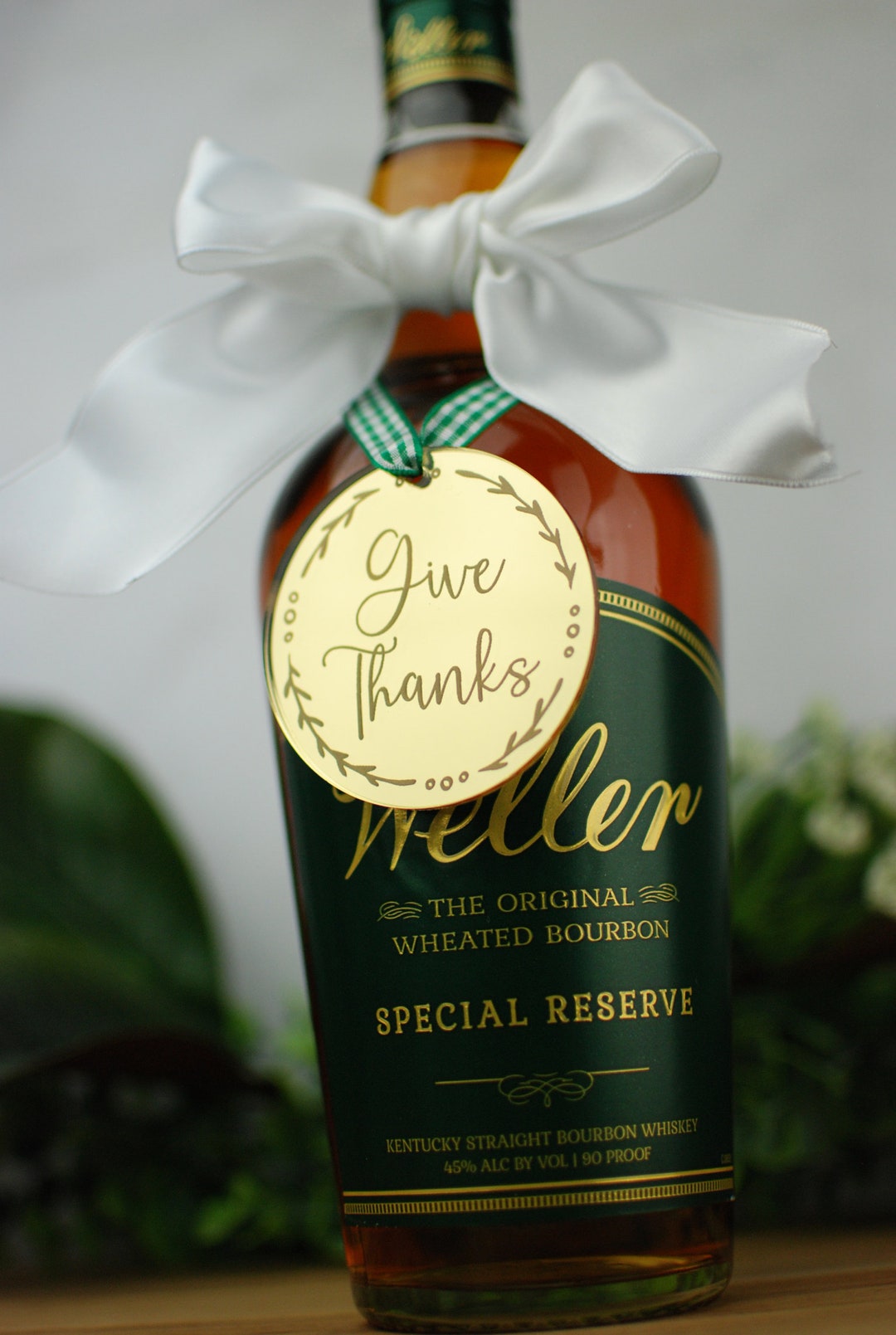 Gift Tag for Bottles of Wine or Whiskey, Champagne. Laser Engraved Tag ...