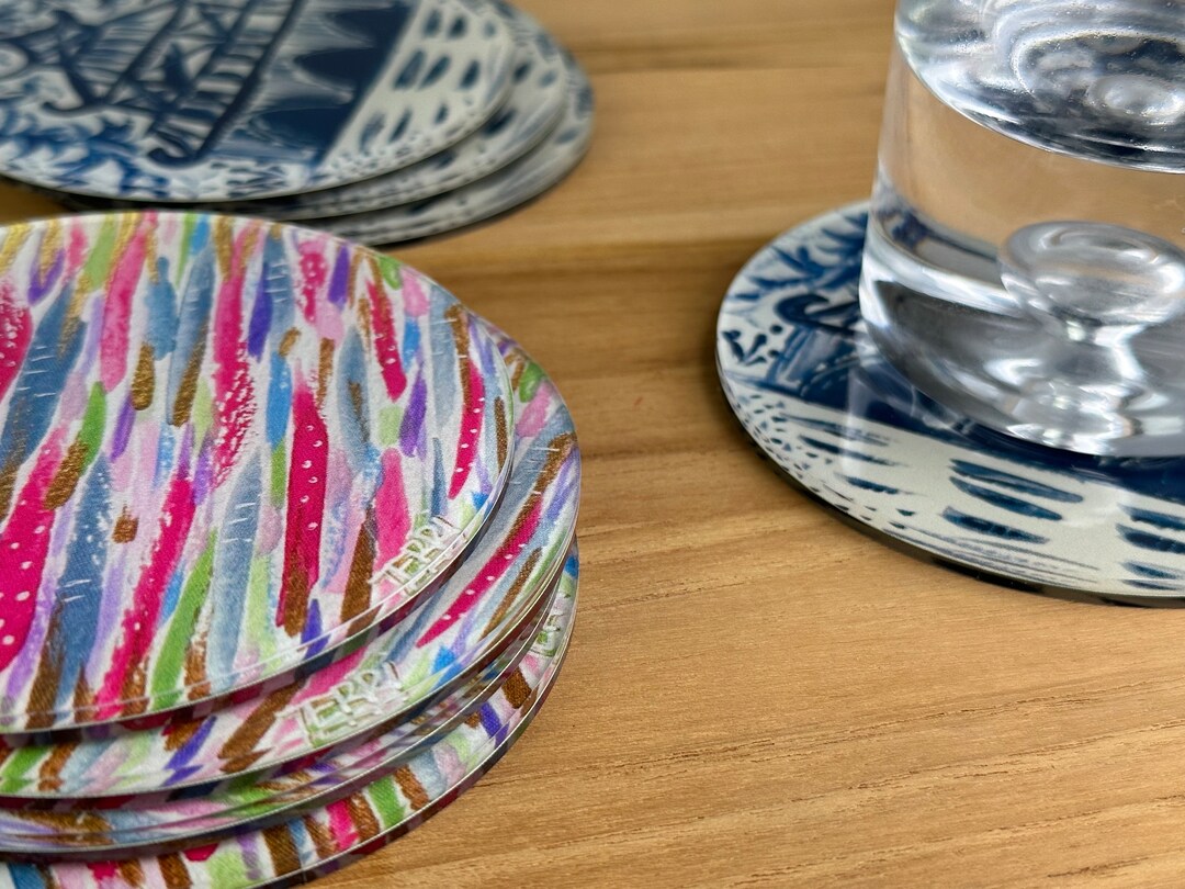 Custom Printed Acrylic Coasters | Double Sided | Bulk Pricing - Etsy