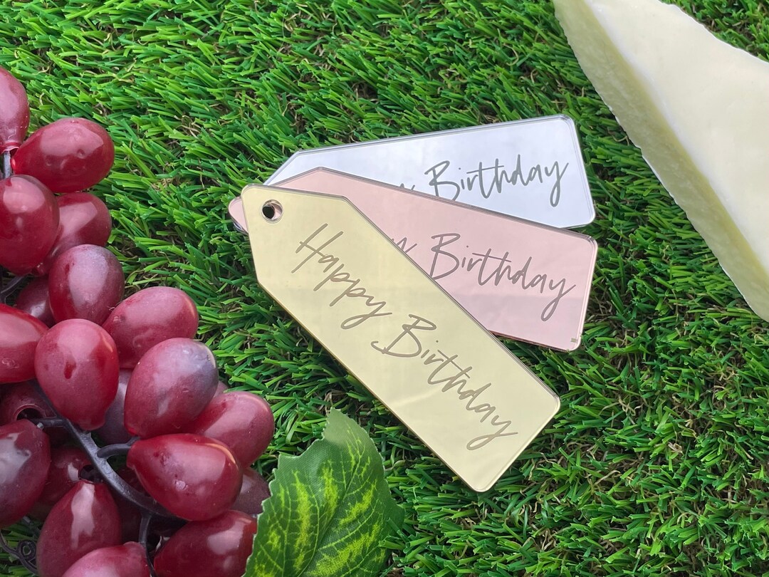 Personalized Acrylic Tags, Custom Gift Box Tag, Laser Engrave With Your ...