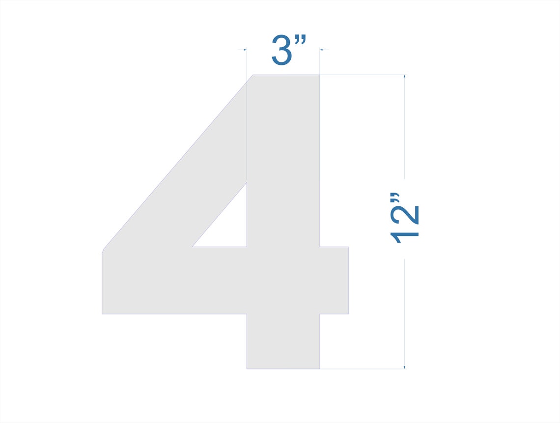 Large 12" Acrylic Number Cake Stencil, Clear Acrylic Guide Letter Cut ...