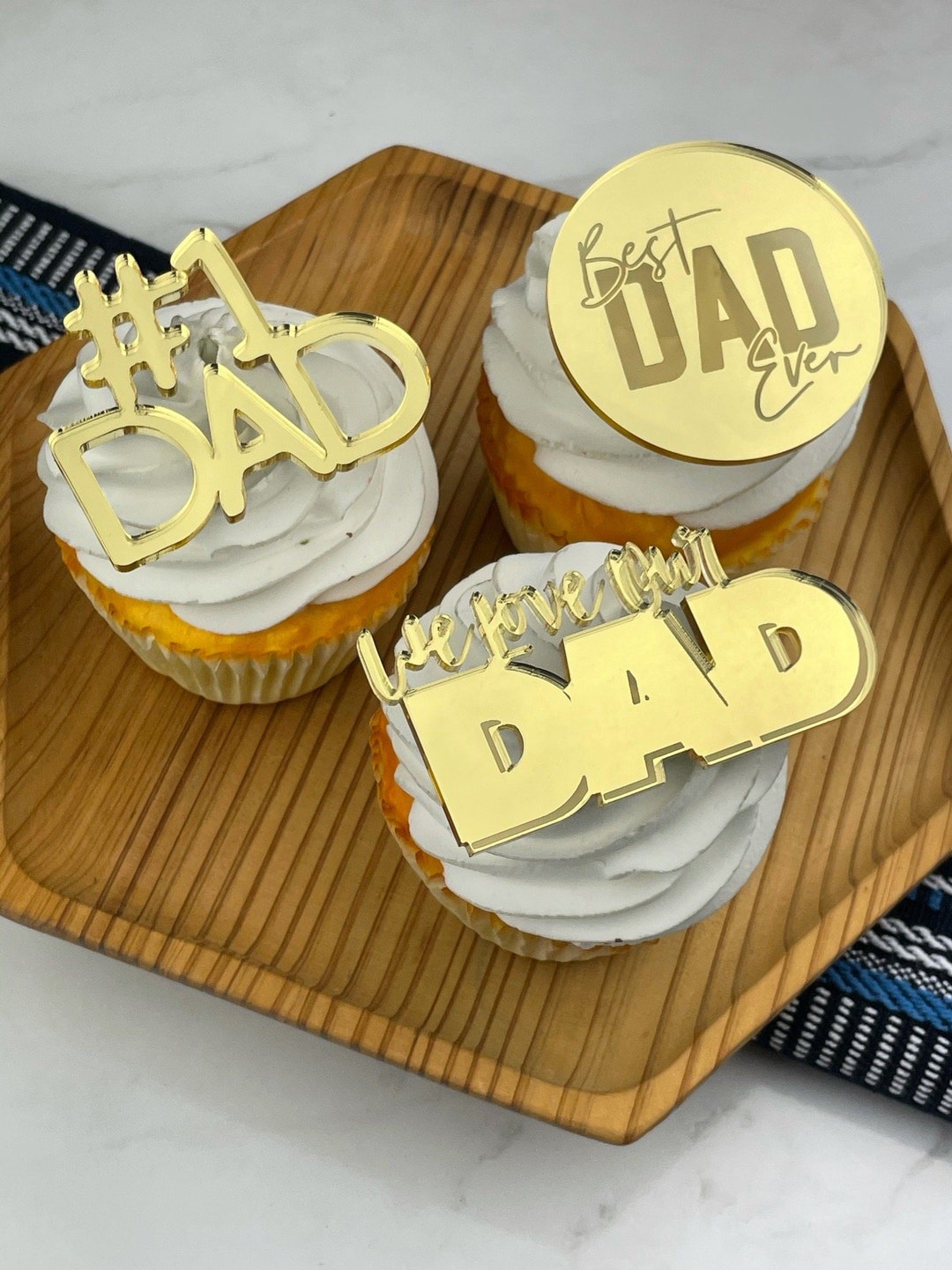 Father's Day - We Love Our Dad/ #1 Dad - Cupcake Topper Set, Cupcake ...