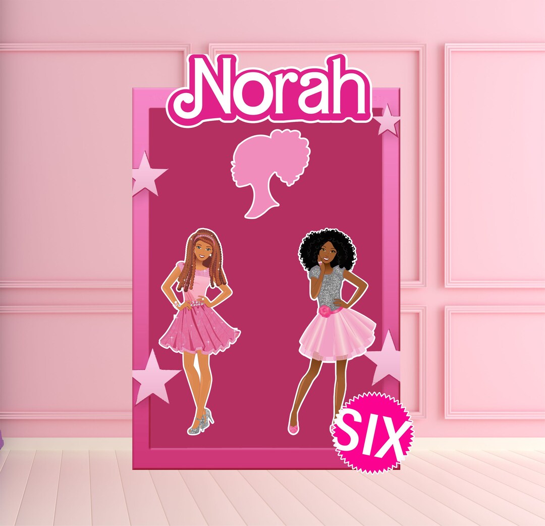 Large Doll Props, Standee Birthday Set Cutouts, Customize With Name and ...