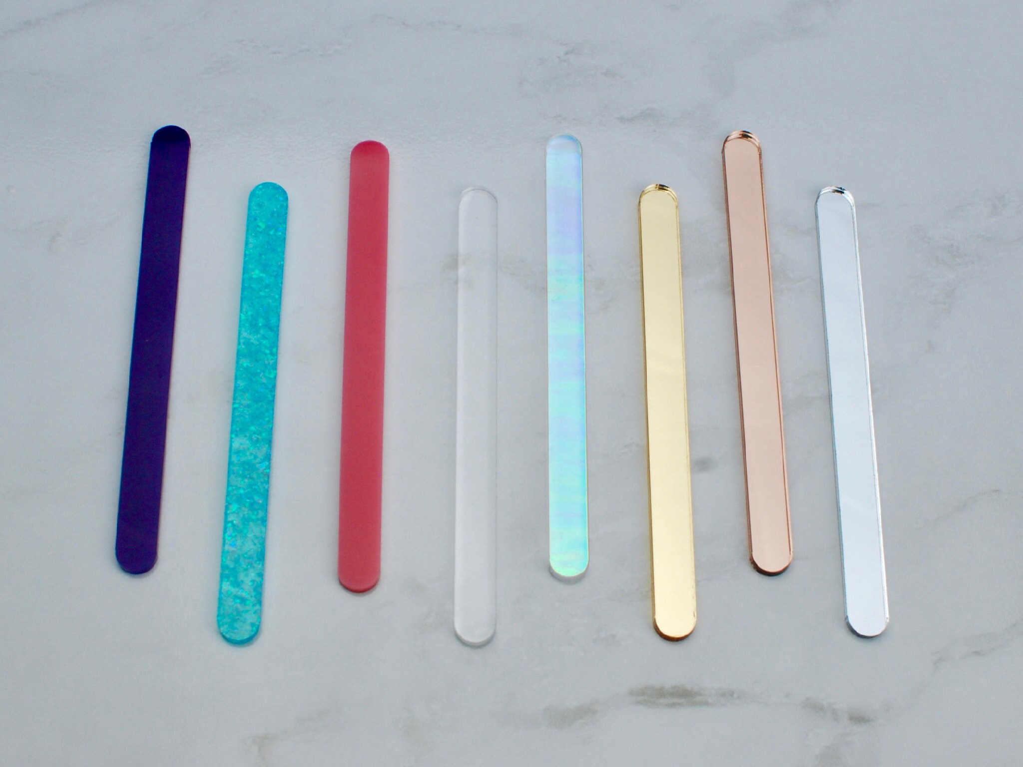 Reusable Acrylic Cakesicle Popsicle Sticks sets of 6 12 & - Etsy