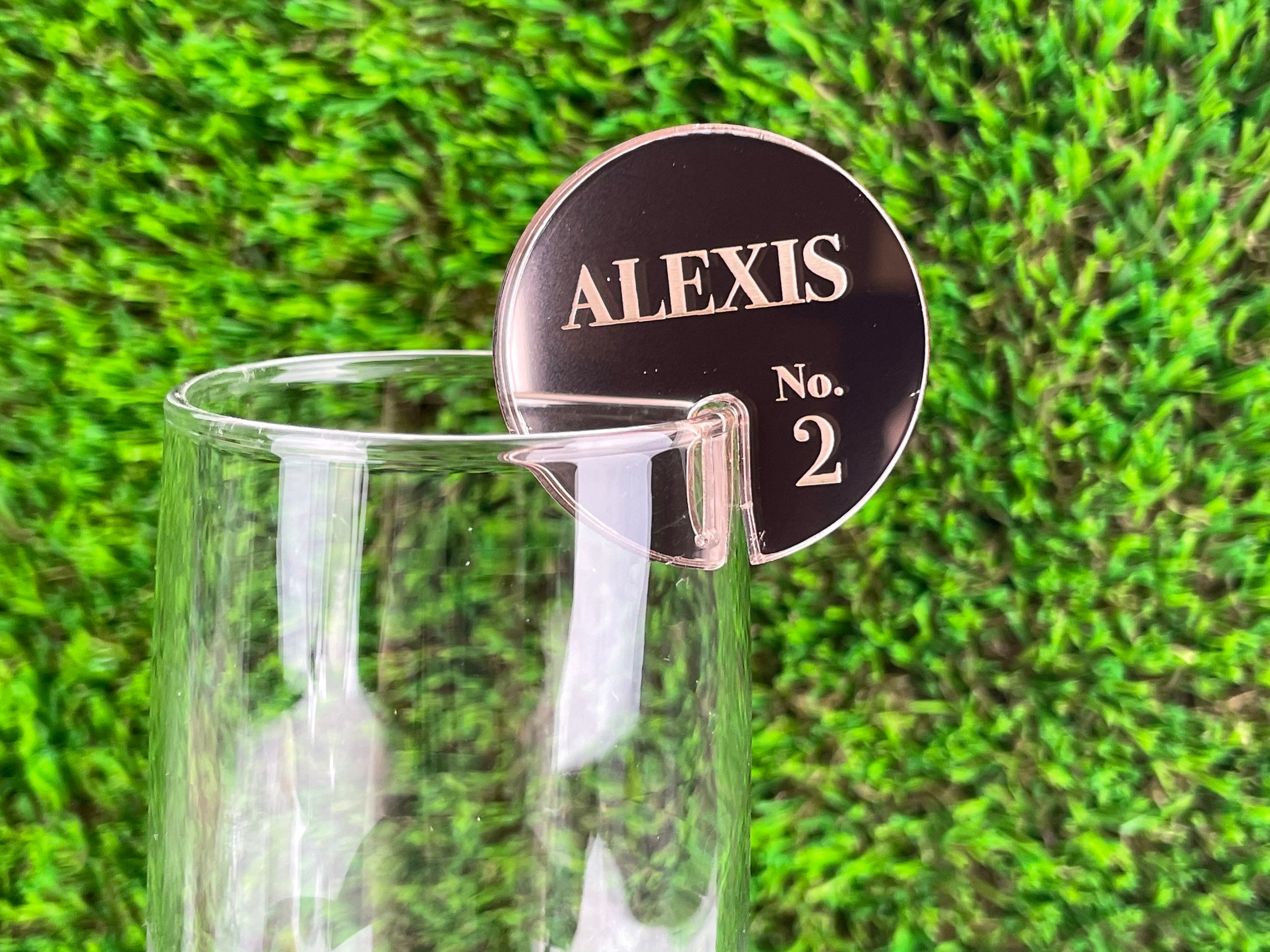These HOLD On! Acrylic Drink Name Tag Rounds, Stemless Stirrers. Escort ...