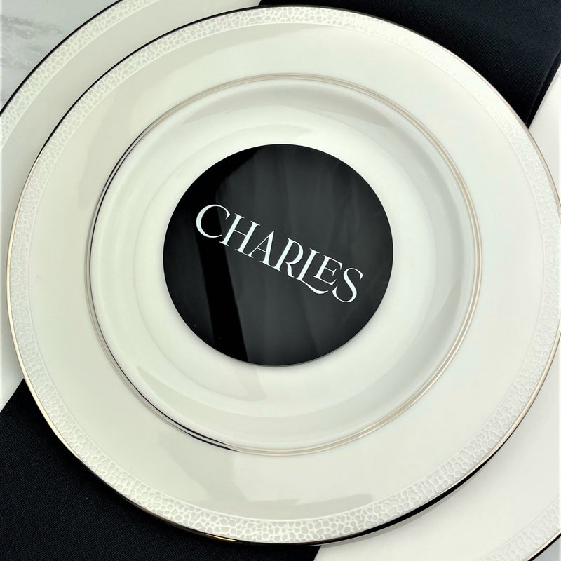 Circle Place Card - Etsy