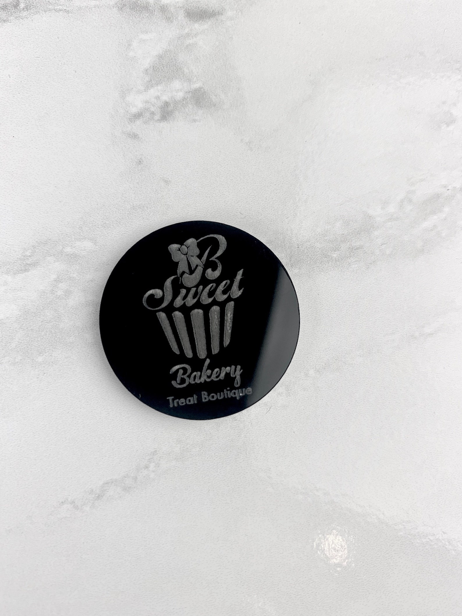Baker's Custom Logo Cake Charm, Label, Brand,disc, Coin, Topper, Made ...
