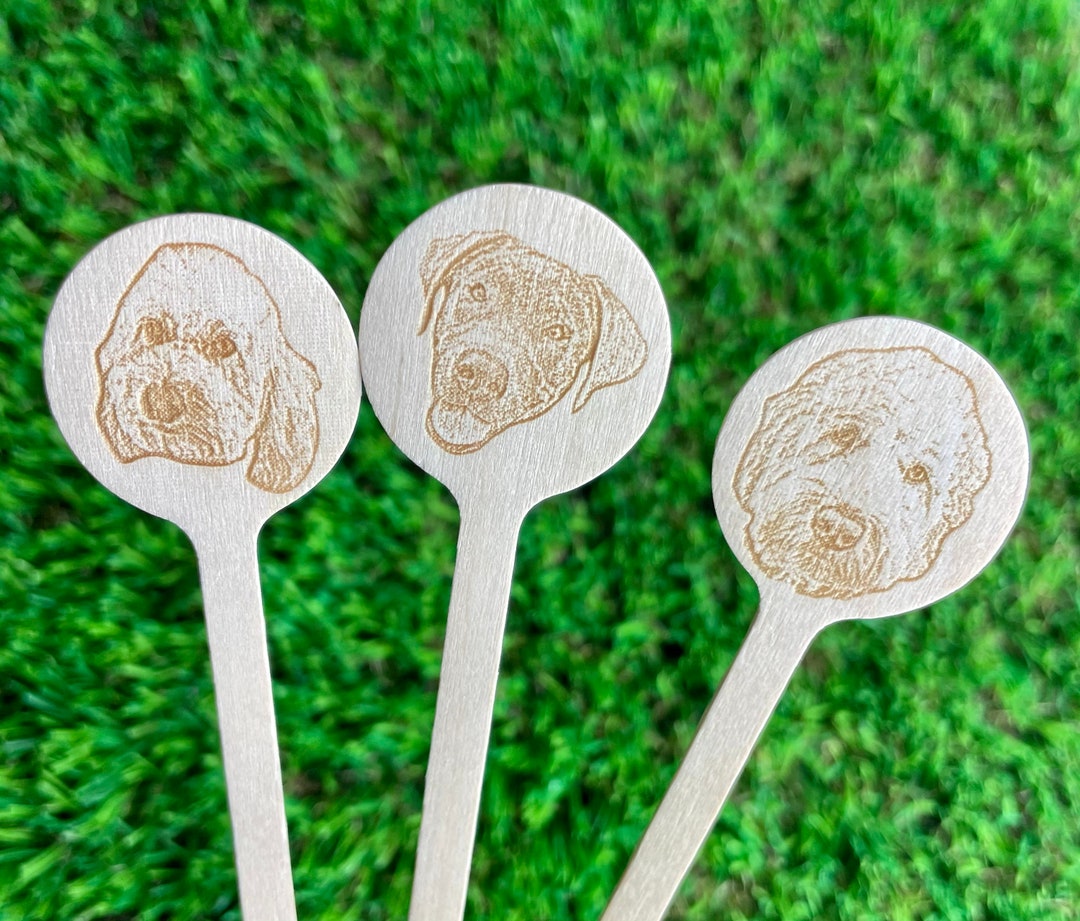 Signature Dog Drink Stir Stick, I Do Too Wood Engraved Cocktail Sticks ...