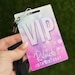 Custom Acrylic VIP Card, Backstage All Access Pass, T-swift Themed ...