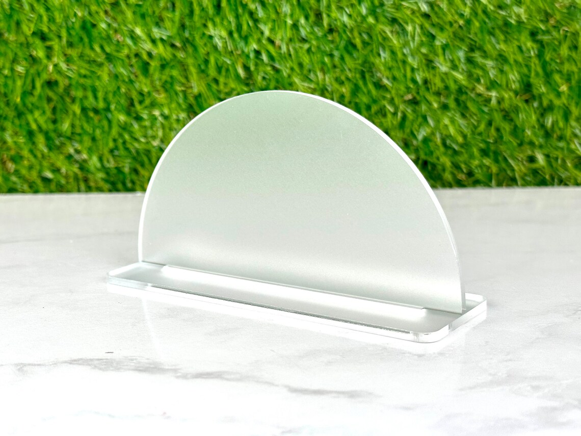 Blank Bar Menu Sign, Standing Wedding Menu Sign, Half Circle Round Top ...