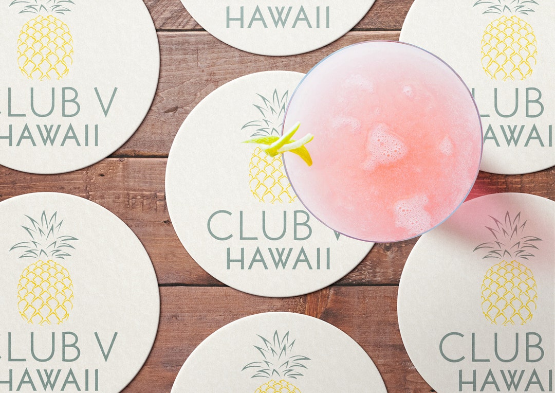 Custom Wedding Crest Coaster - Personalized 4" Round Paper Coasters ...