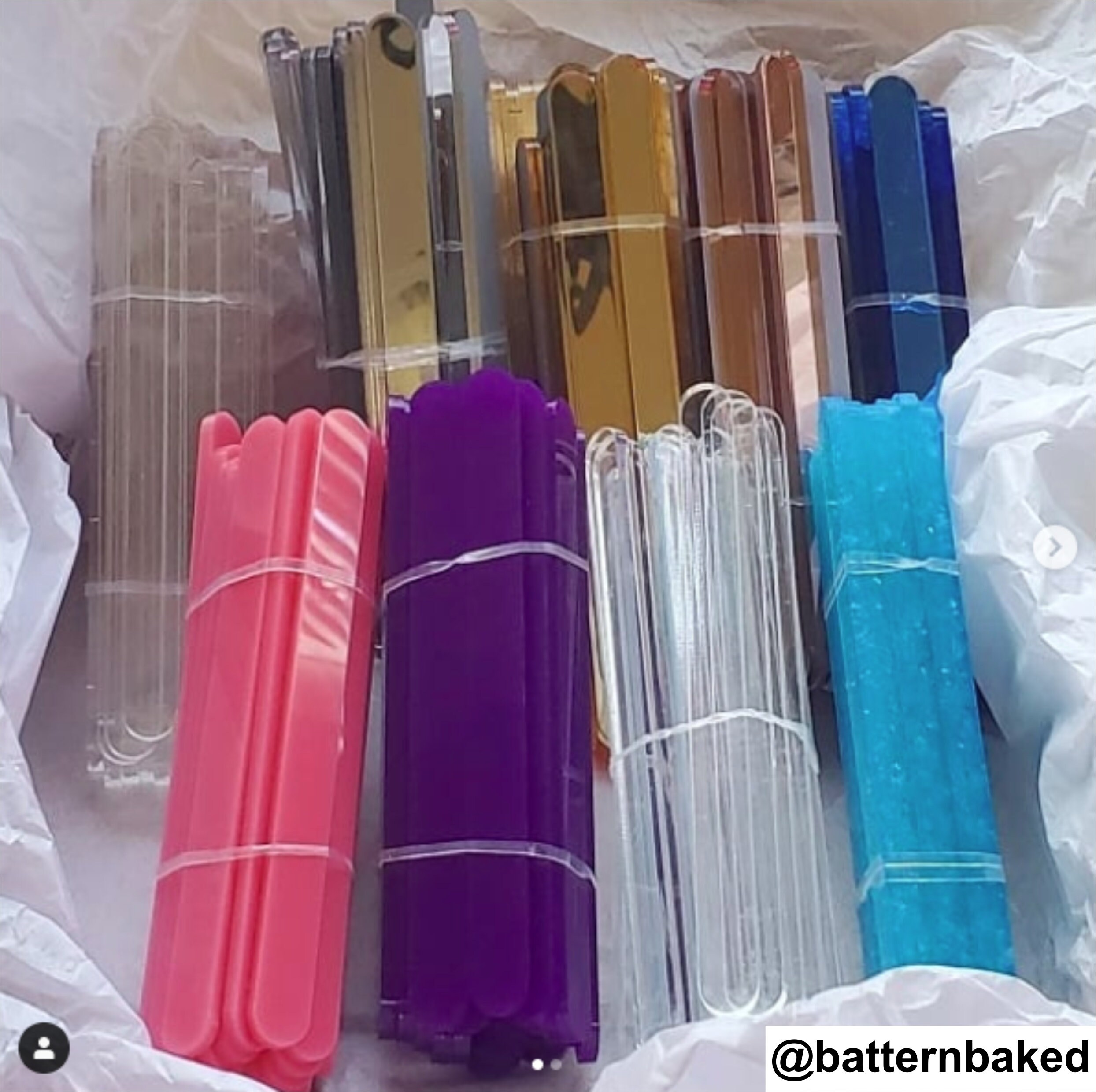 Reusable Acrylic Cakesicle Popsicle Sticks sets of 6 12 & | Etsy