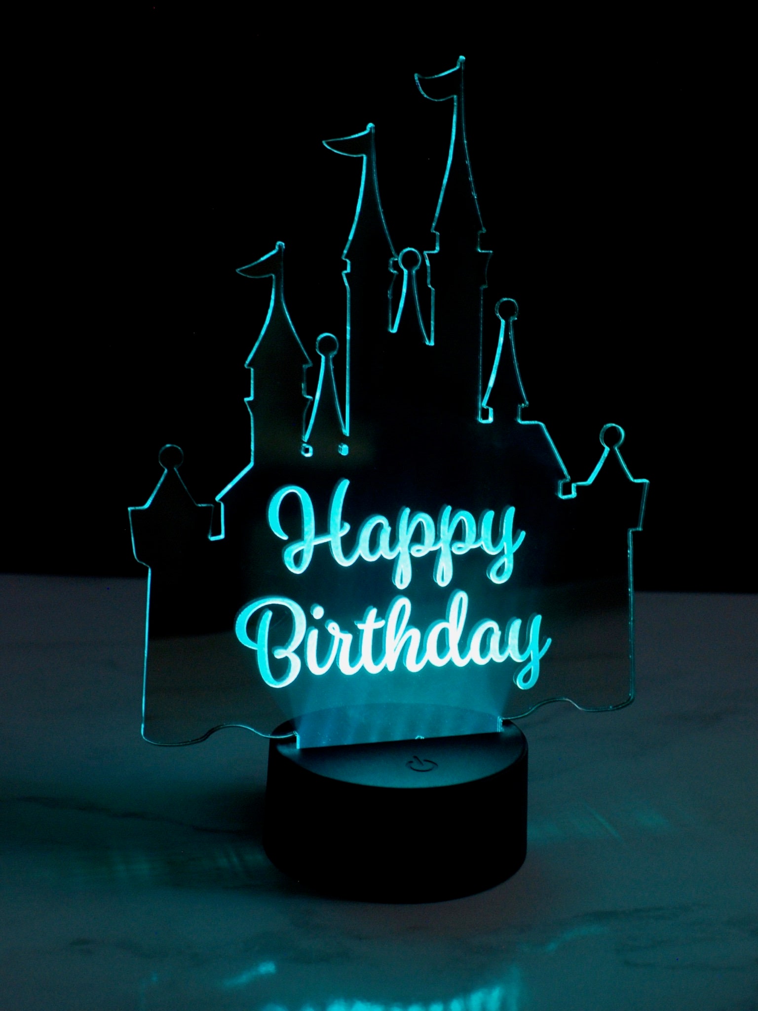 Lighted Cinderella Castle Sign Centerpiece Table Numbers | Etsy