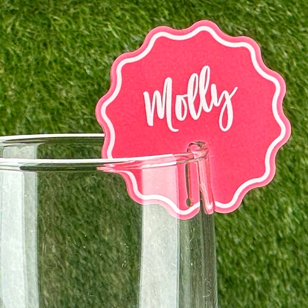 Acrylic Name Tag Drink - Etsy