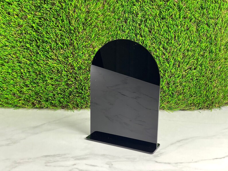 Blank Bar Menu Sign Standing Wedding Menu Sign Arched Round - Etsy