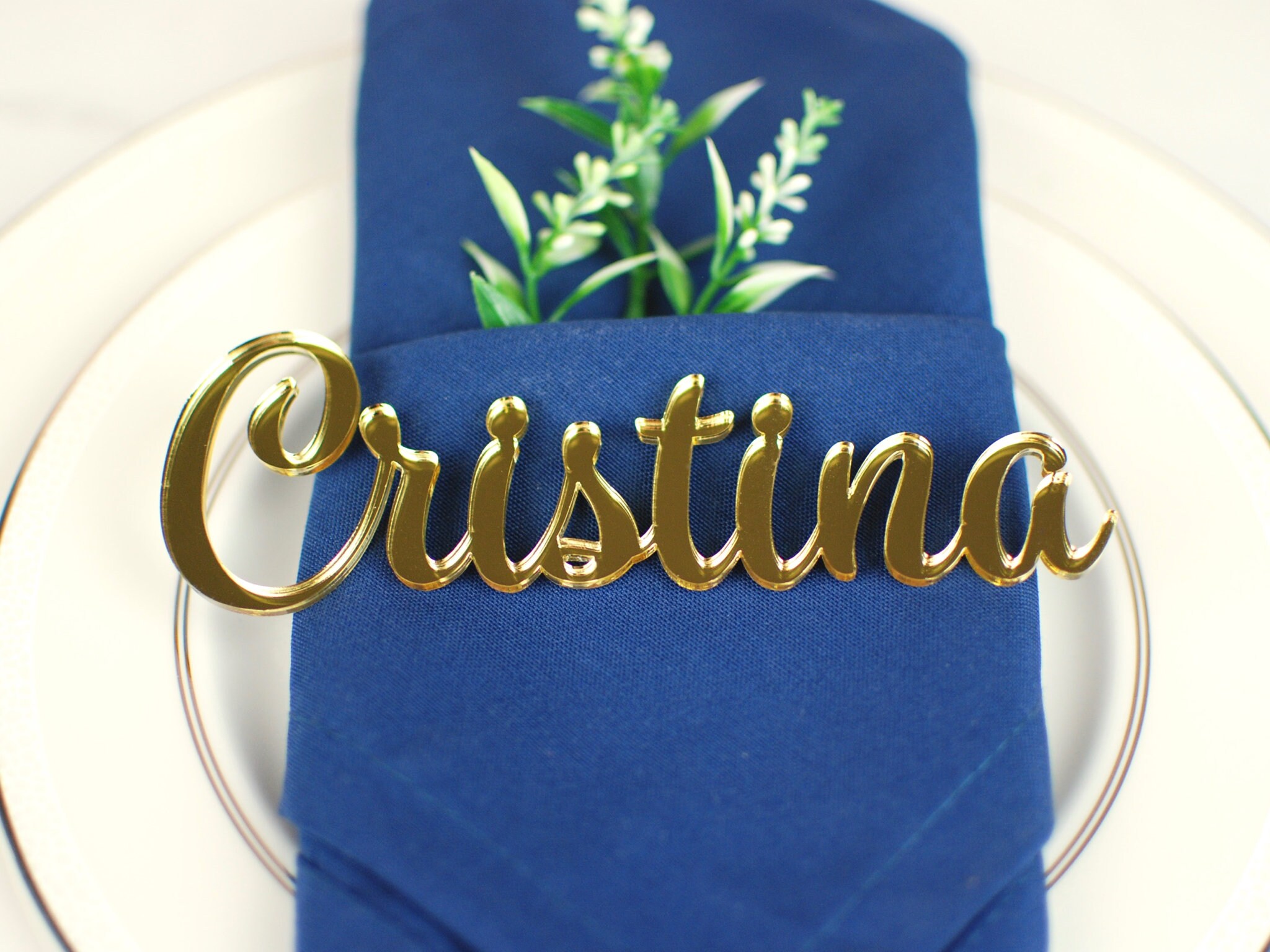 Clear Gold Cut Out Wedding Place Card Names Wedding Place - Etsy